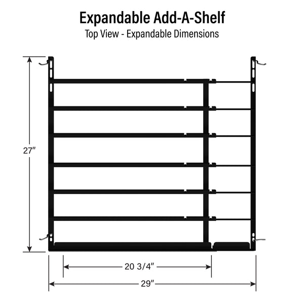 Cold Vault Expandable Add-A-Shelf