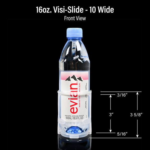 16oz. Visi-Slide® 10 wide Shelf Glide